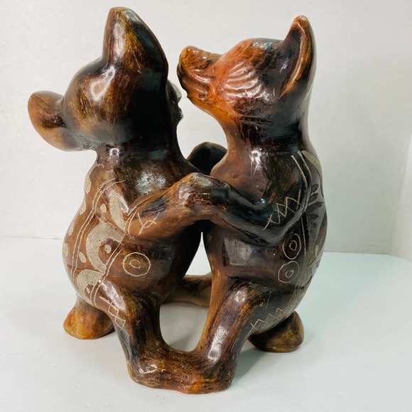 unknown | Accents | Vintage Mexican Folk Art Colima Dancing Dogs Statue ...